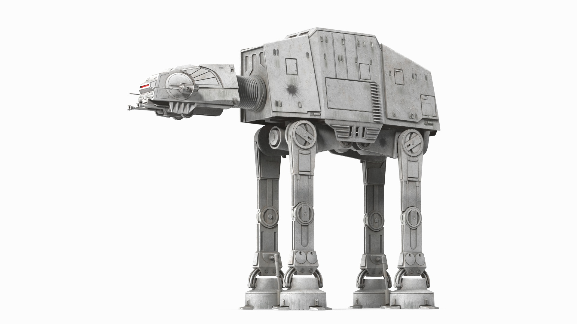Dirt Star Wars AT-AT Rigged For Maya 3D Model - TurboSquid 2244491