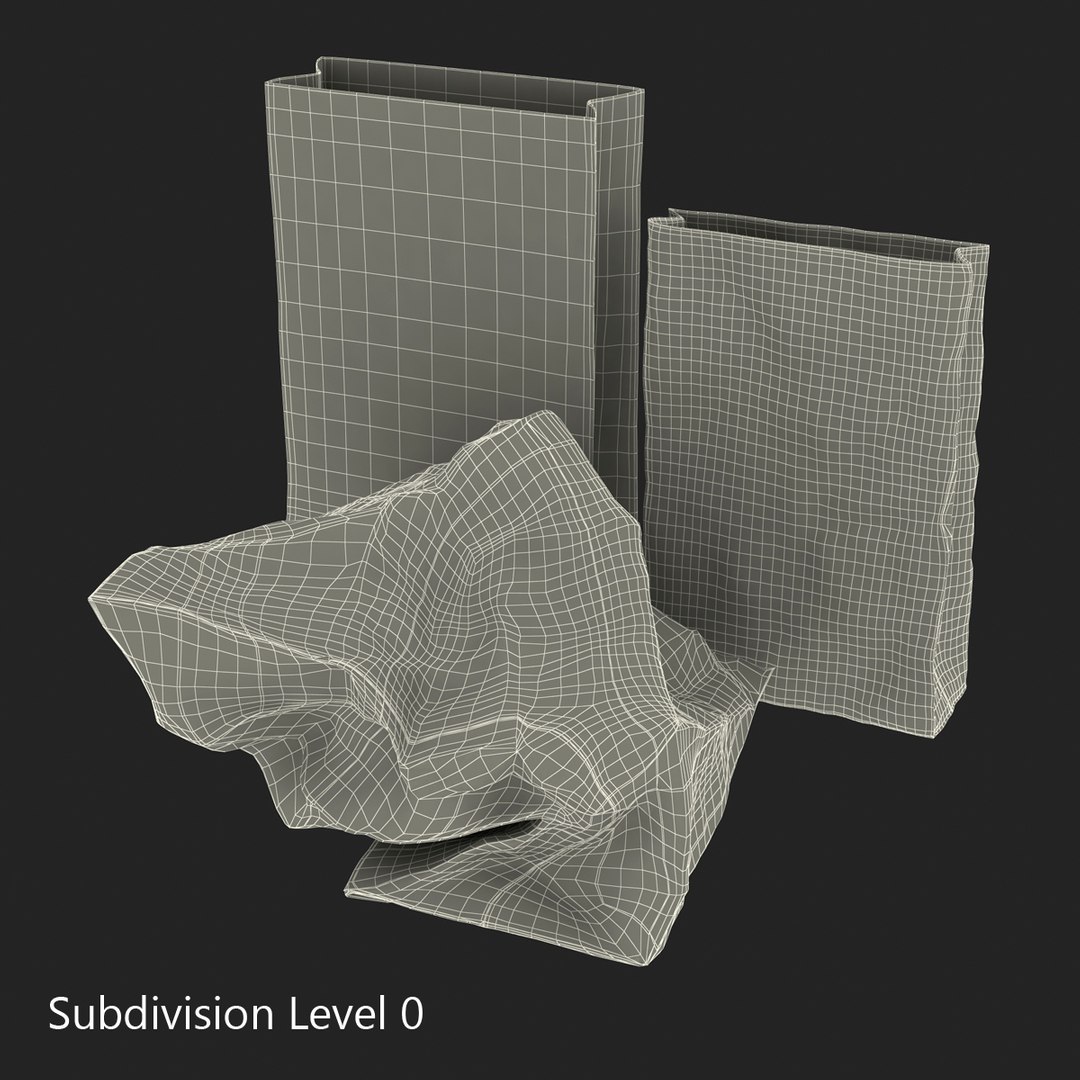 3D paper bags 4 - TurboSquid 1154481