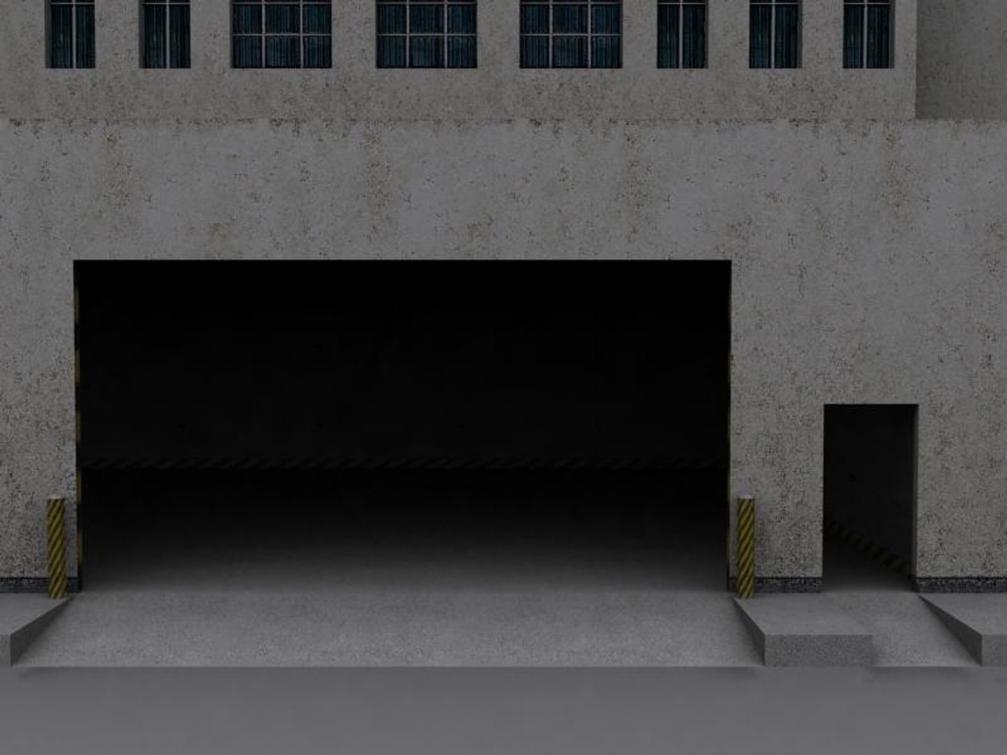 Building Army Base 3d Model
