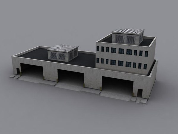 building army base 3d model