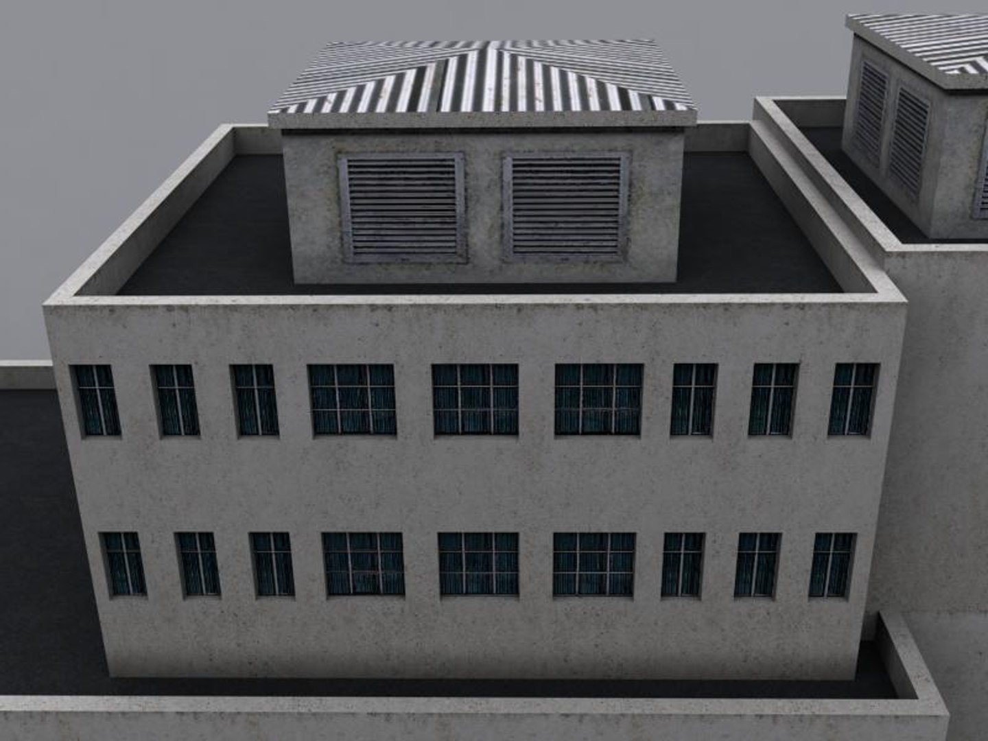 Building Army Base 3d Model
