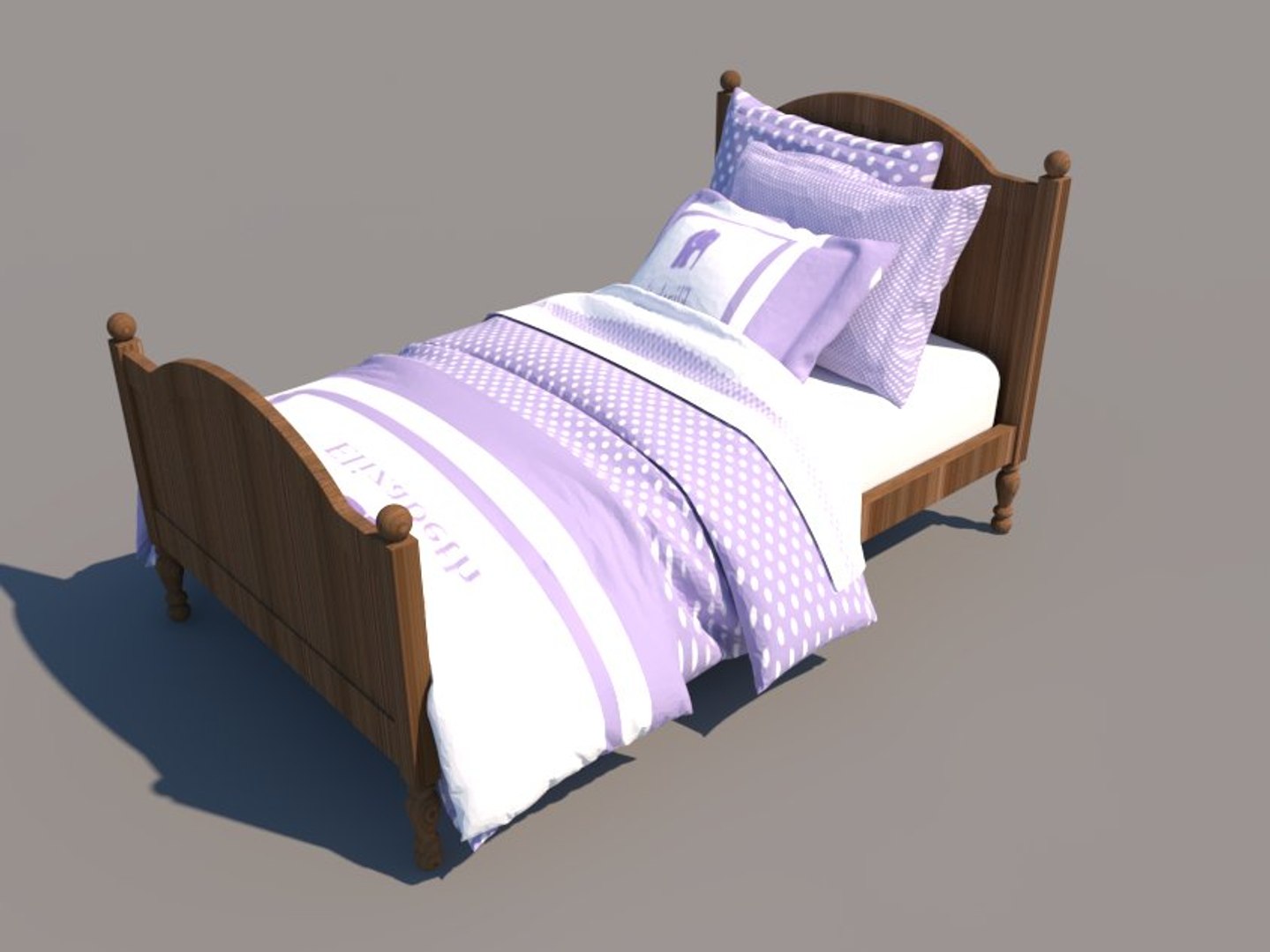 Single Bed Model - TurboSquid 1559665