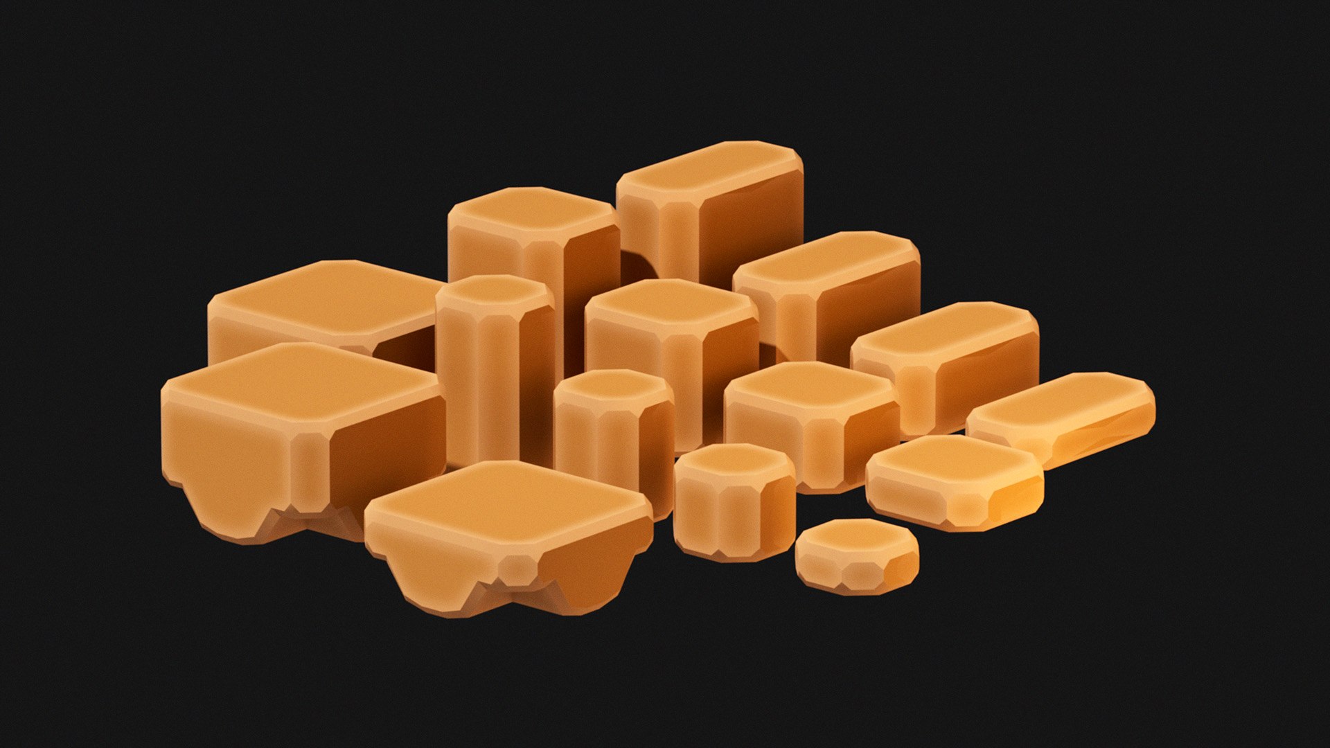 3D Cartoon Rock Platforms Model - TurboSquid 2192408