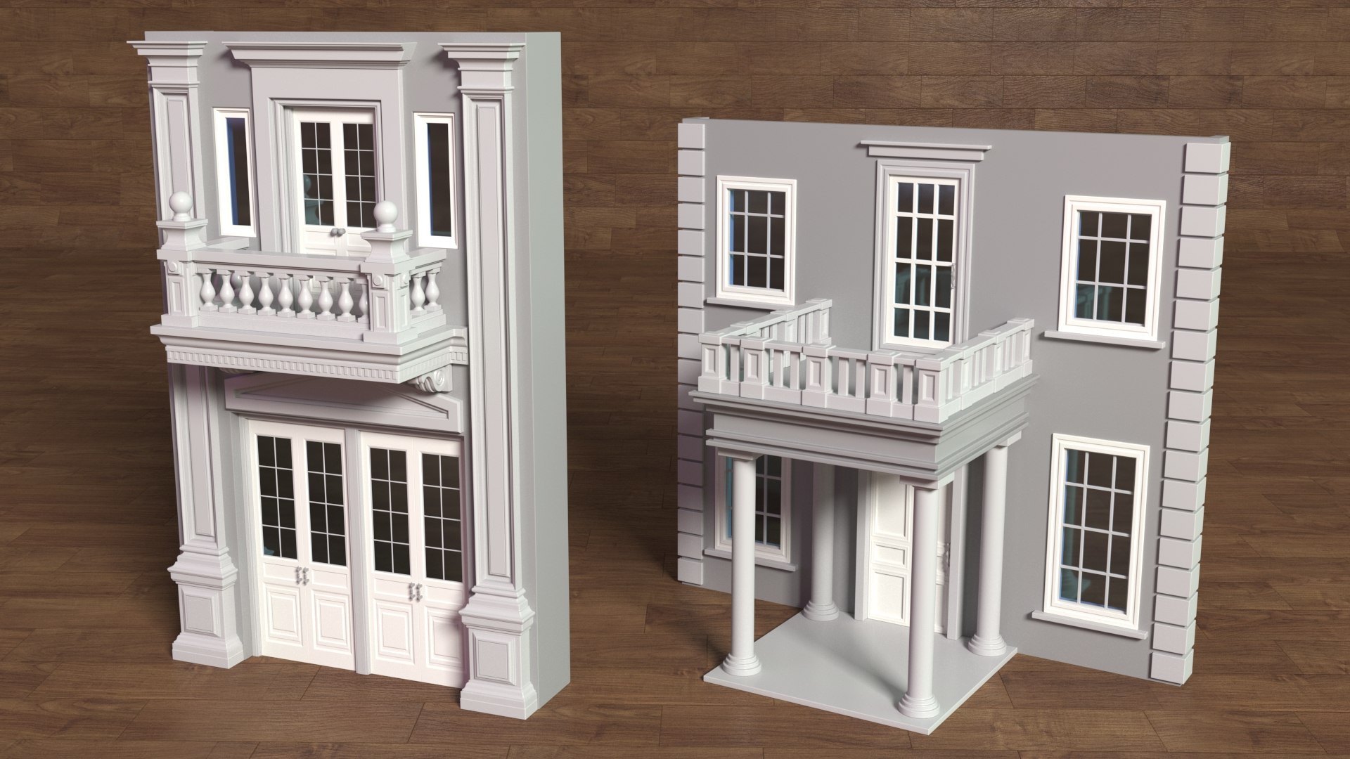 Building Facade Collection 1 - 25 Pieces 3D Model - TurboSquid 1838744