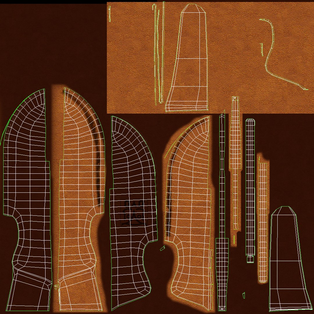 3d model hunting knife