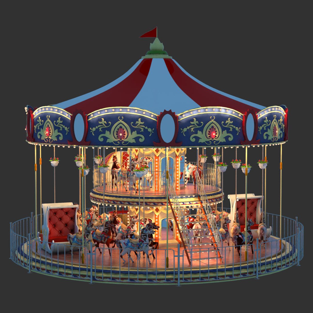 3d carousel carrousel