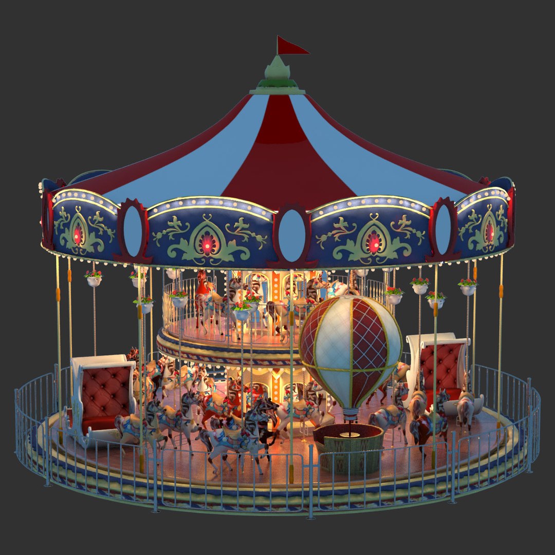 3d carousel carrousel