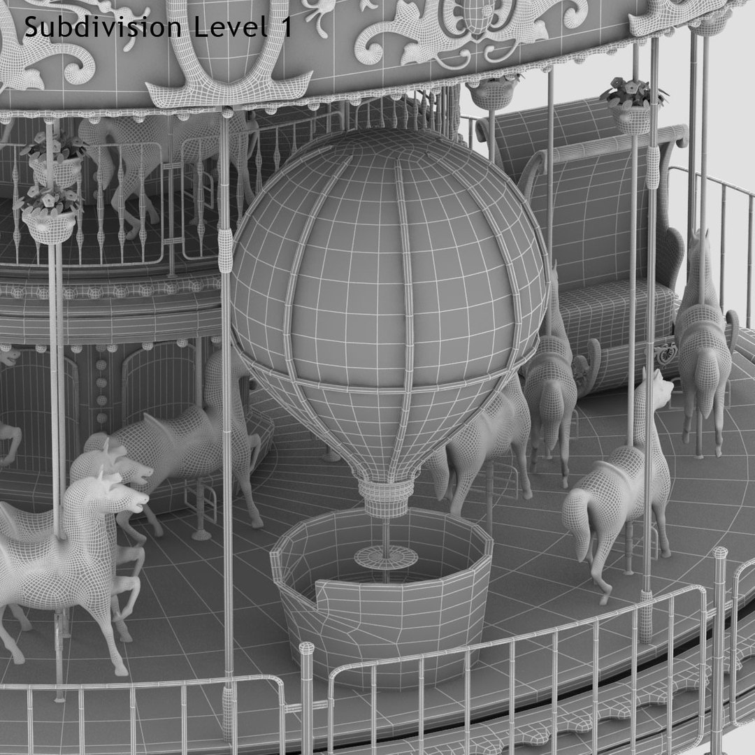 3d carousel carrousel