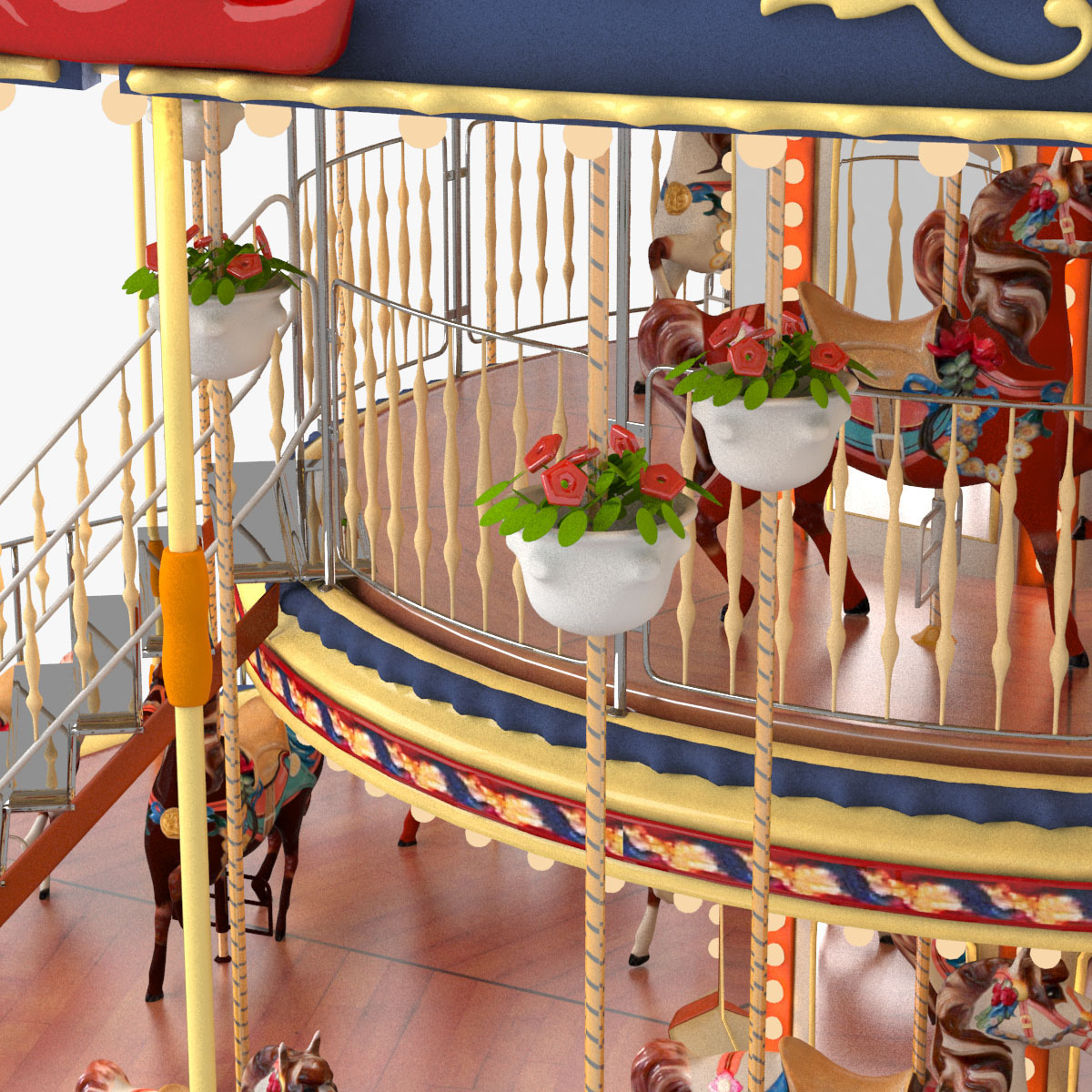 3d carousel carrousel