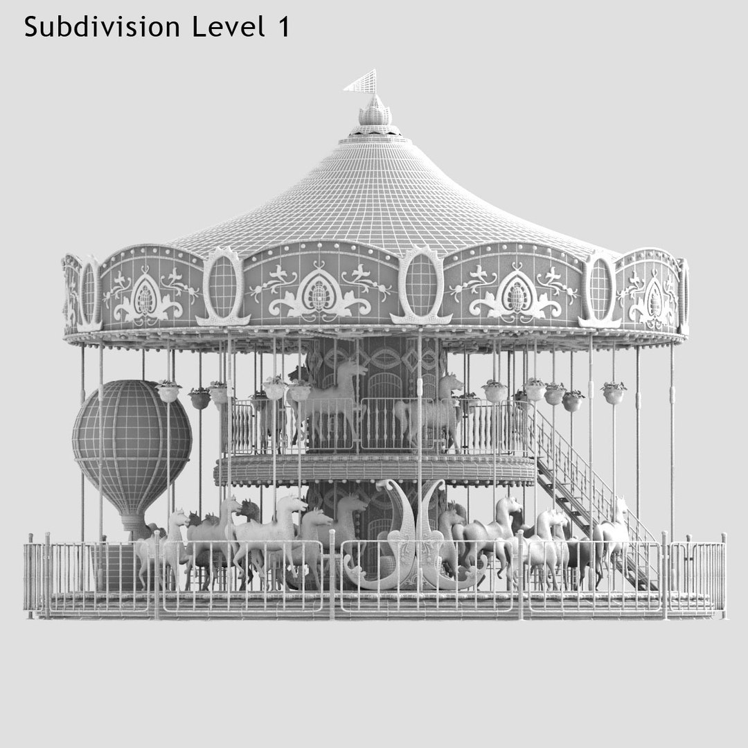3d carousel carrousel