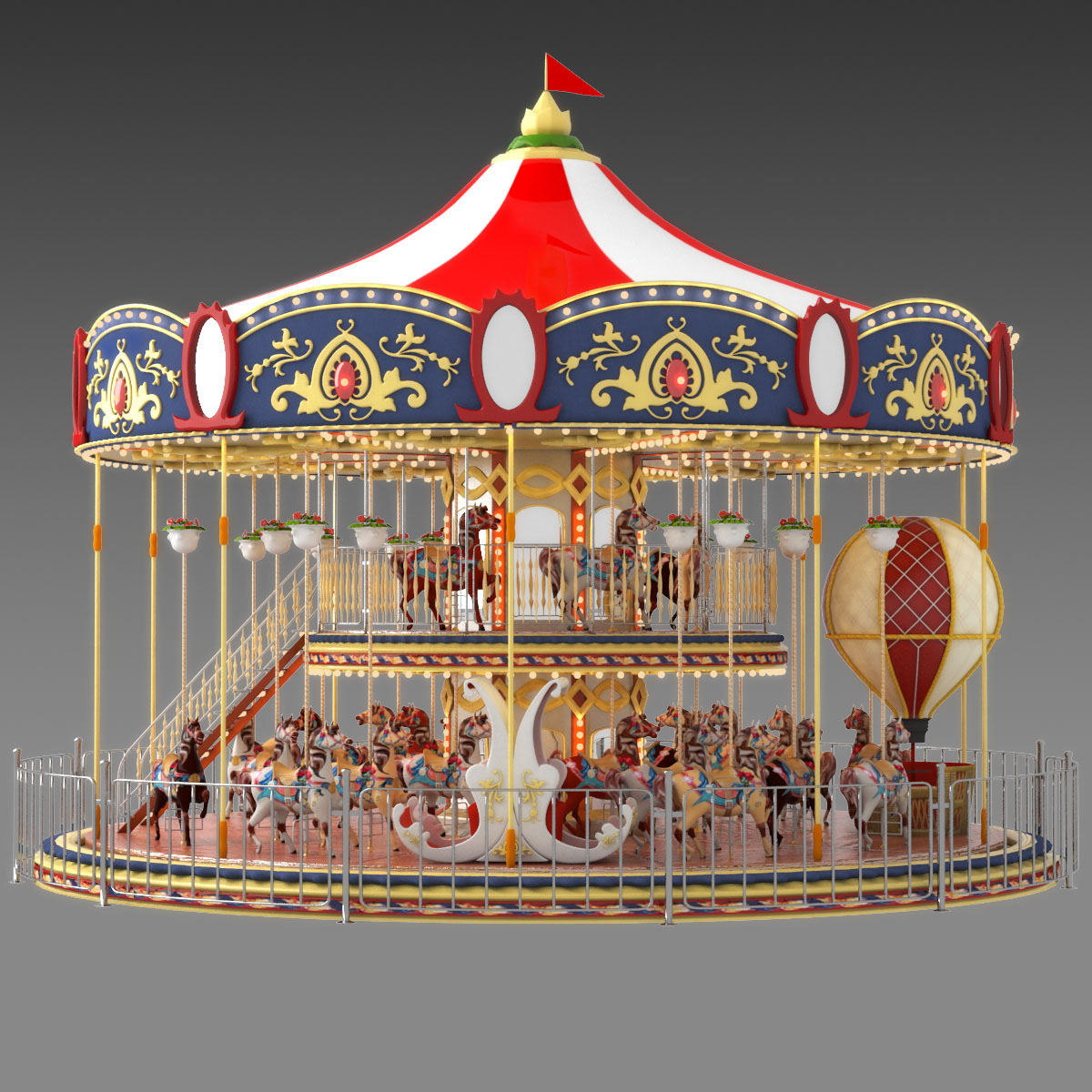 3d carousel carrousel