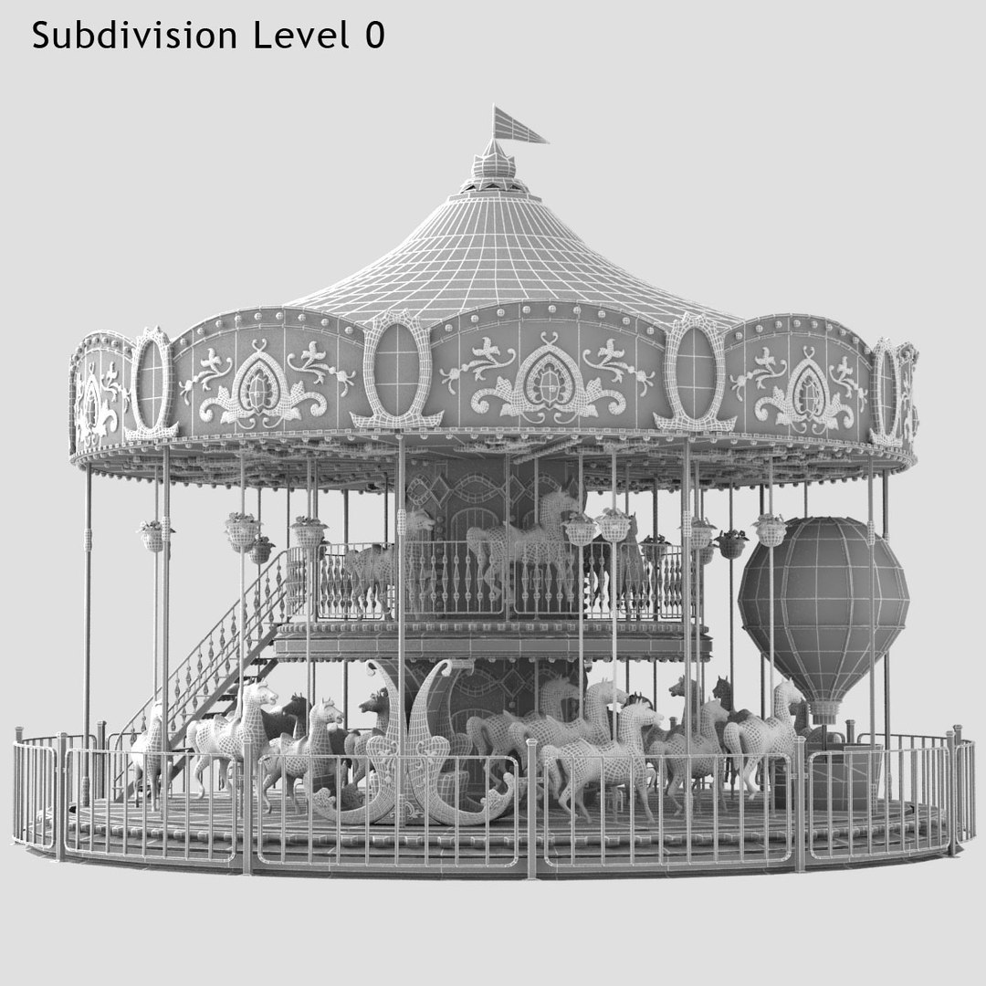 3d carousel carrousel