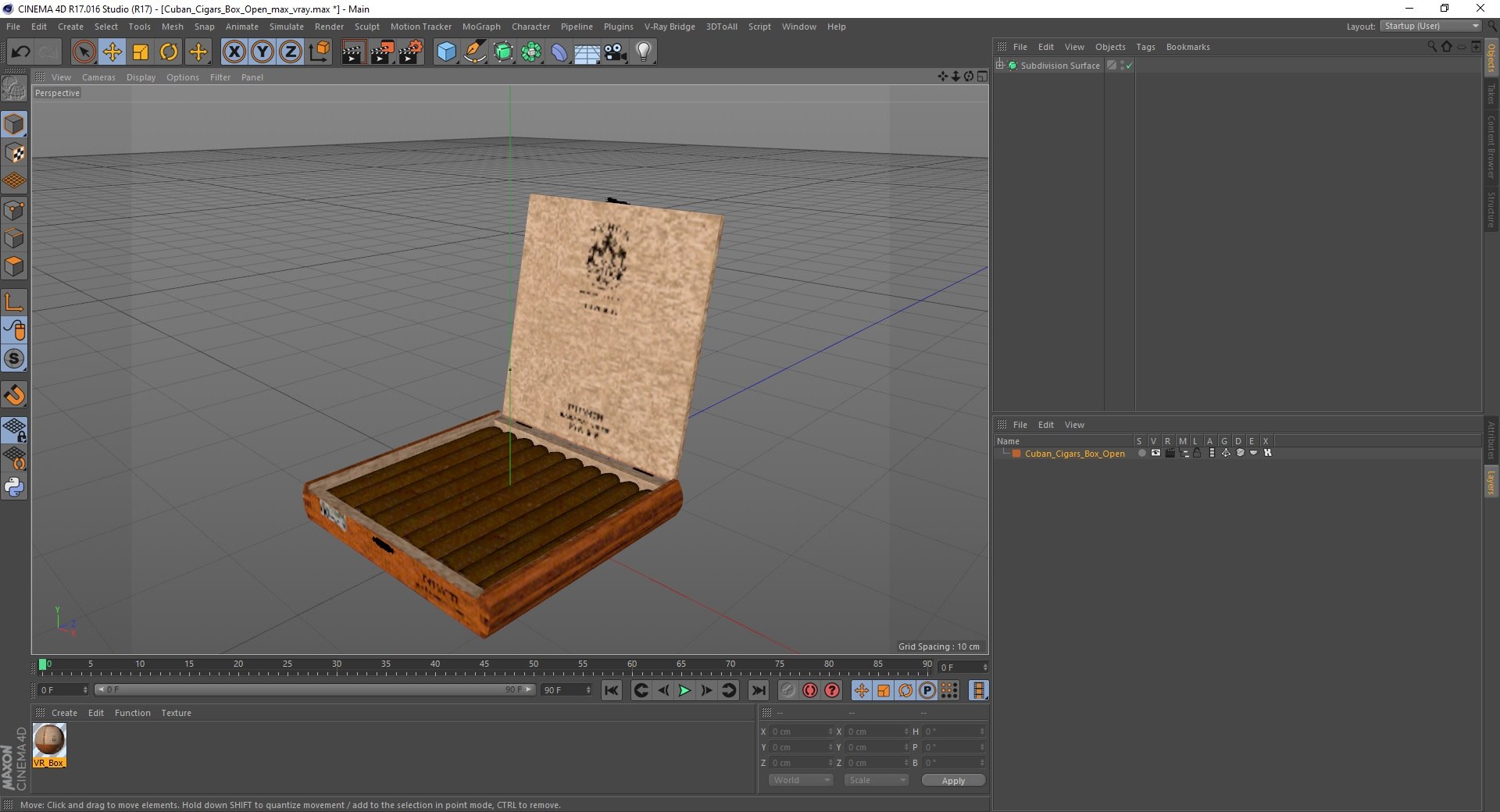 3D Model Cuban Cigars Box Open - TurboSquid 2273079