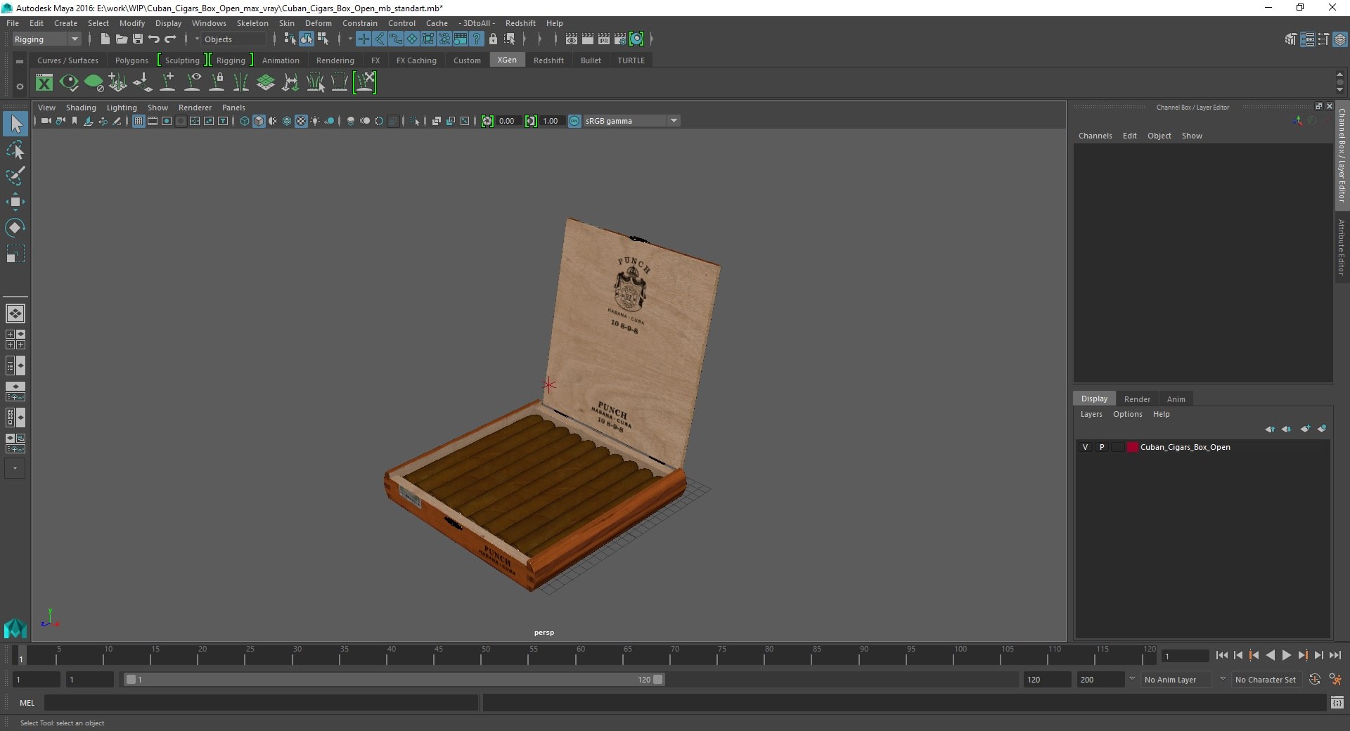 3D Model Cuban Cigars Box Open - TurboSquid 2273079