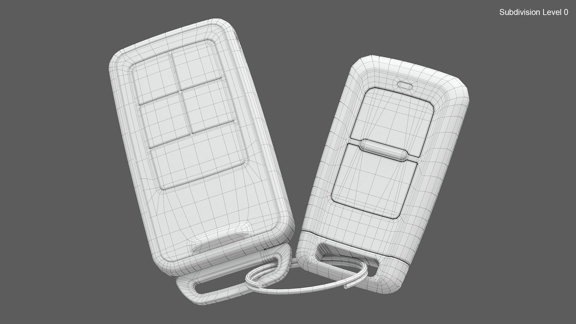 3D Car Key 01 With Webasto Remote Model - TurboSquid 2093984