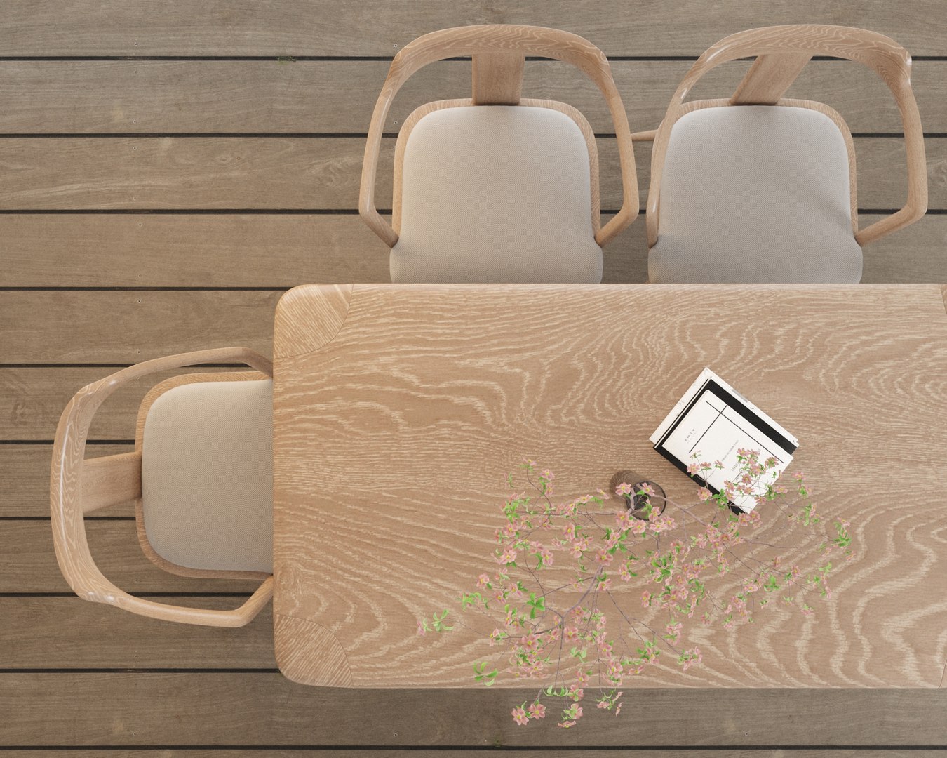 3D Model Table Chair Deco - TurboSquid 1687261