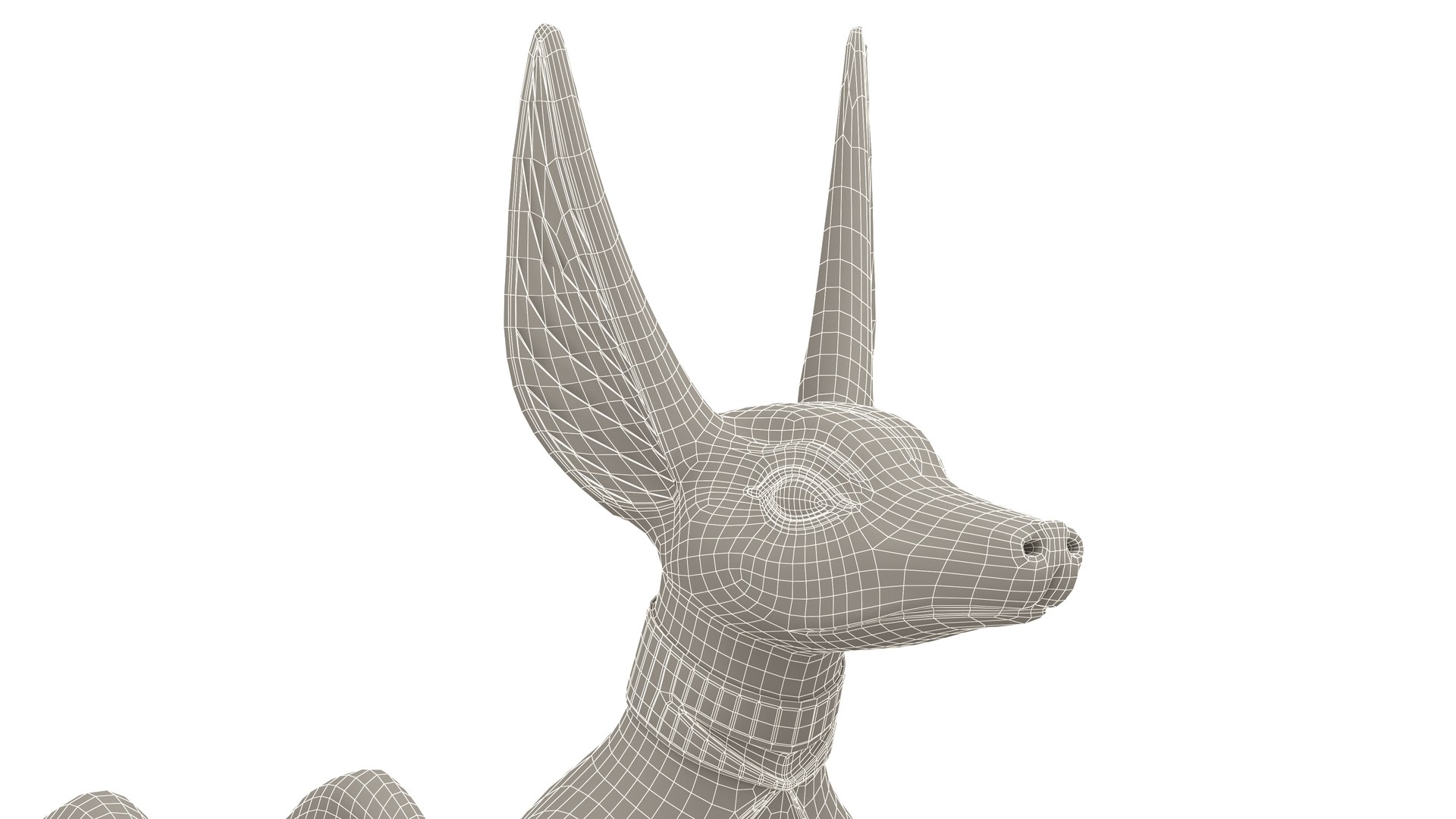Figure Of God Anubis 3D Model - TurboSquid 1972429