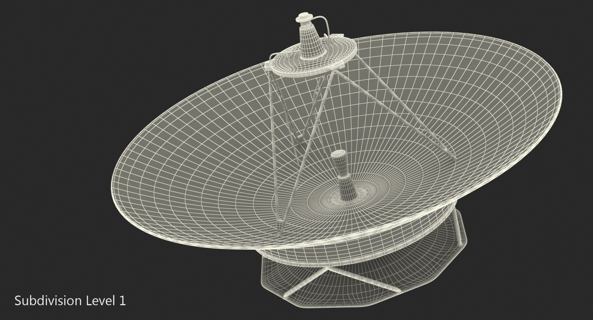 3D Model Parabolic Antenna - TurboSquid 1359647