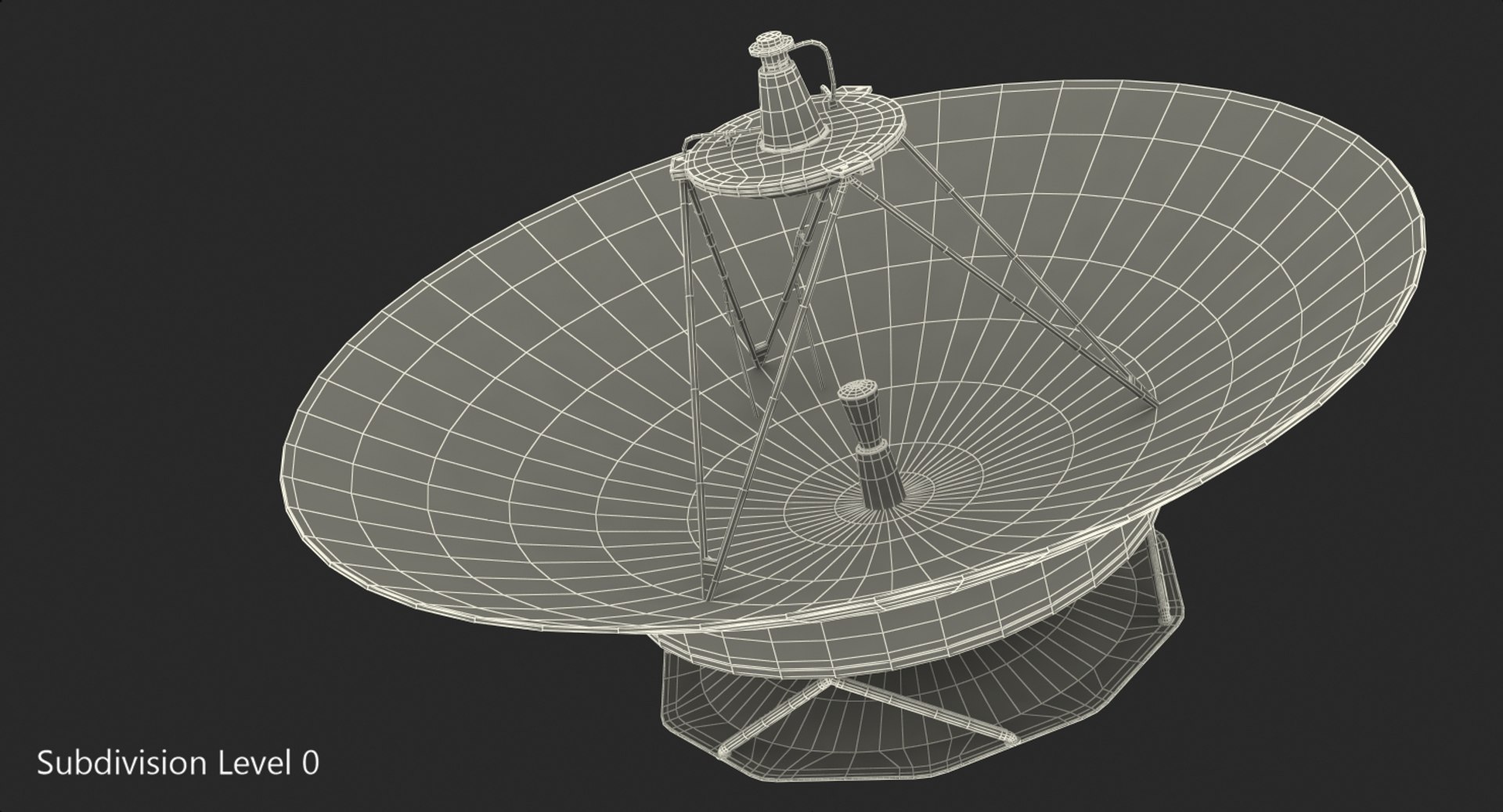 3D Model Parabolic Antenna - TurboSquid 1359647