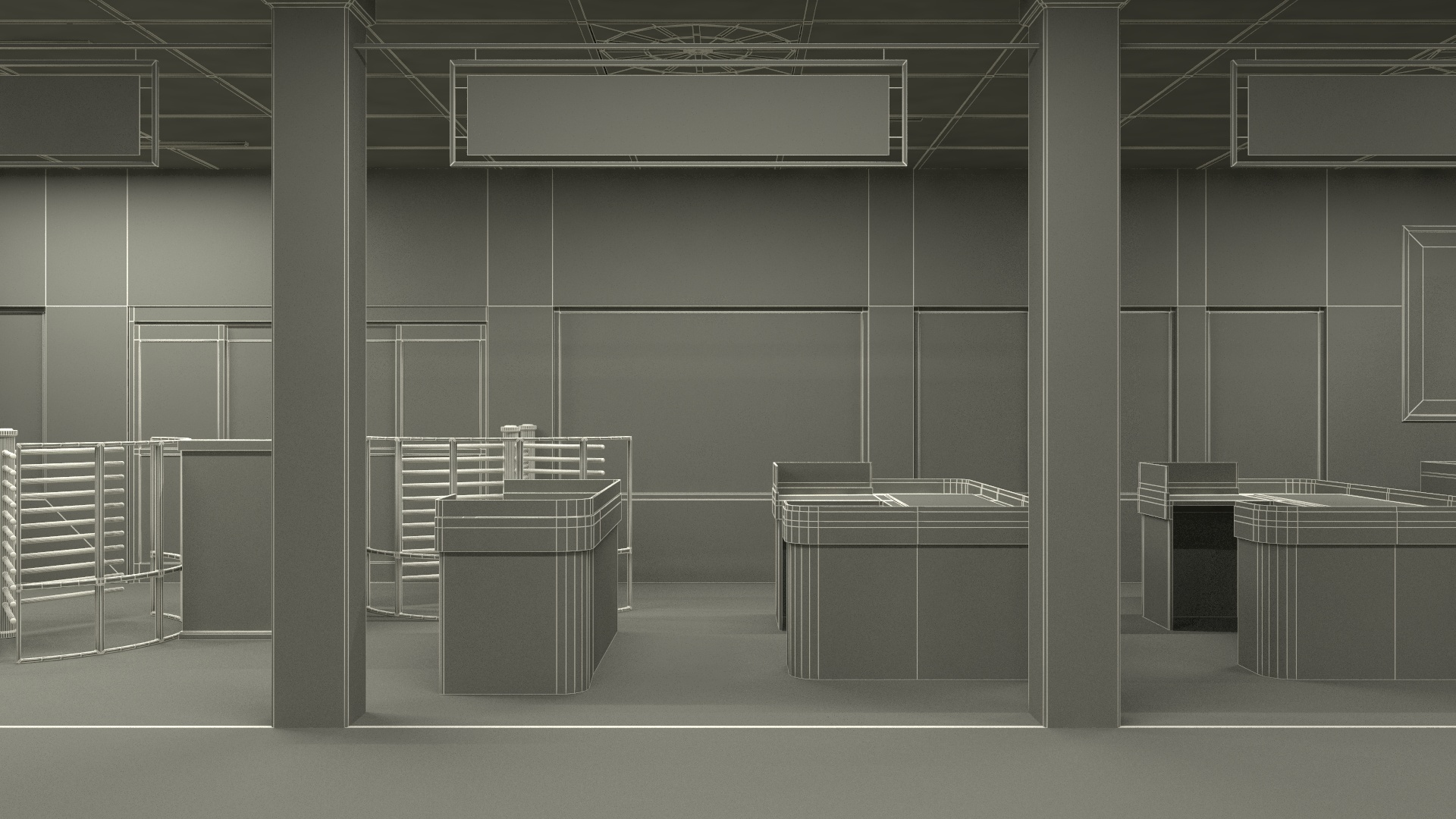 3D Grocery Store Interior Design - TurboSquid 2215817