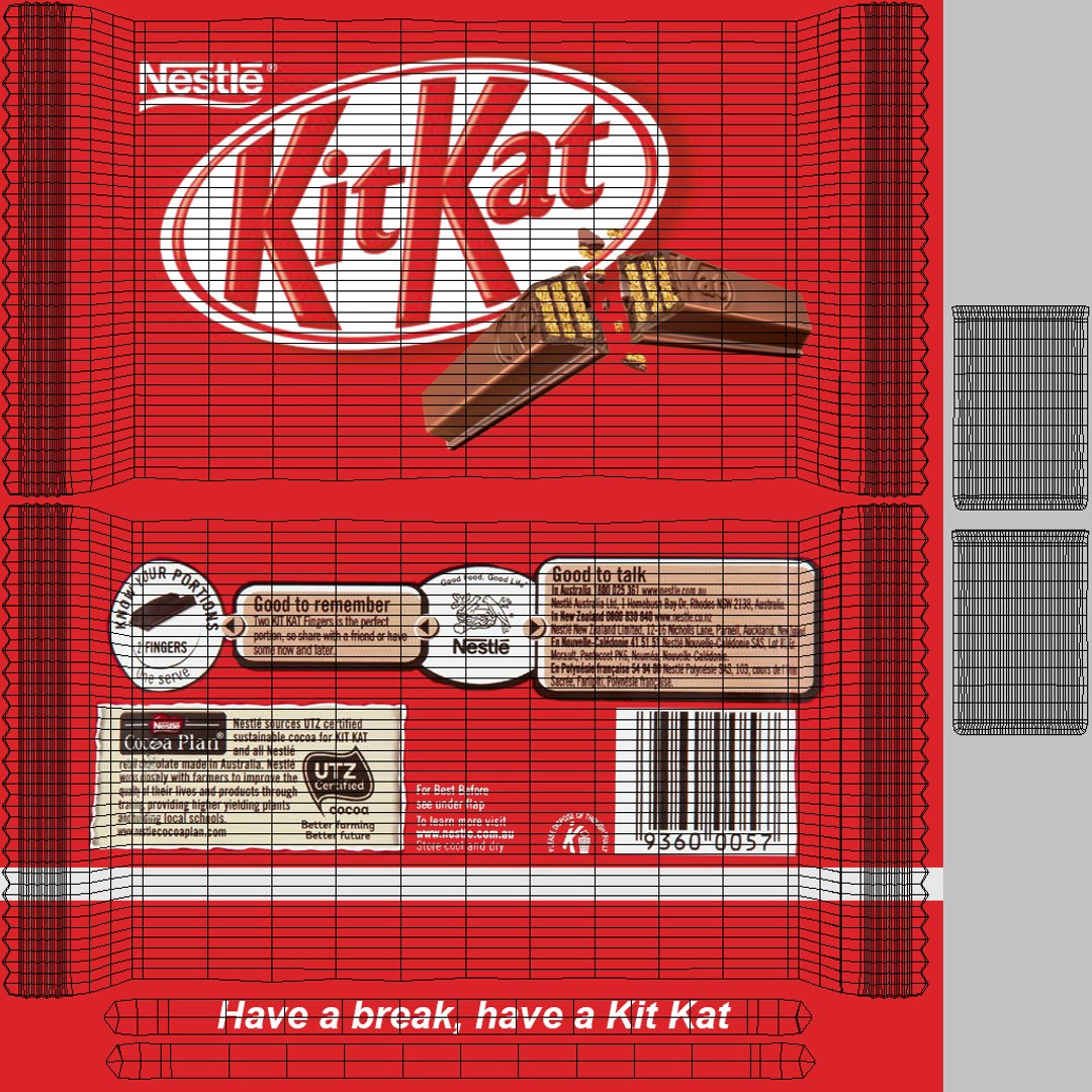 3D Model Kit Kat Bar - TurboSquid 1668597