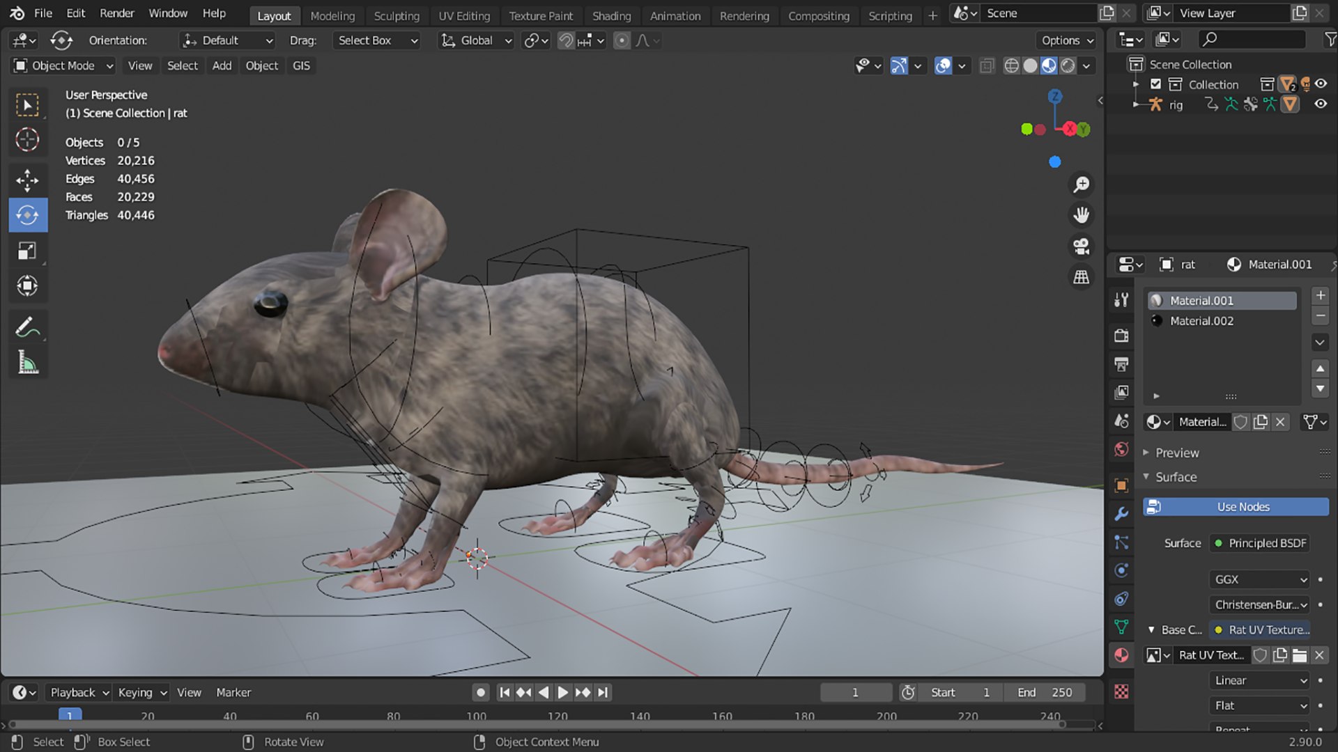 3D Model Rat 3d Model - TurboSquid 1717558