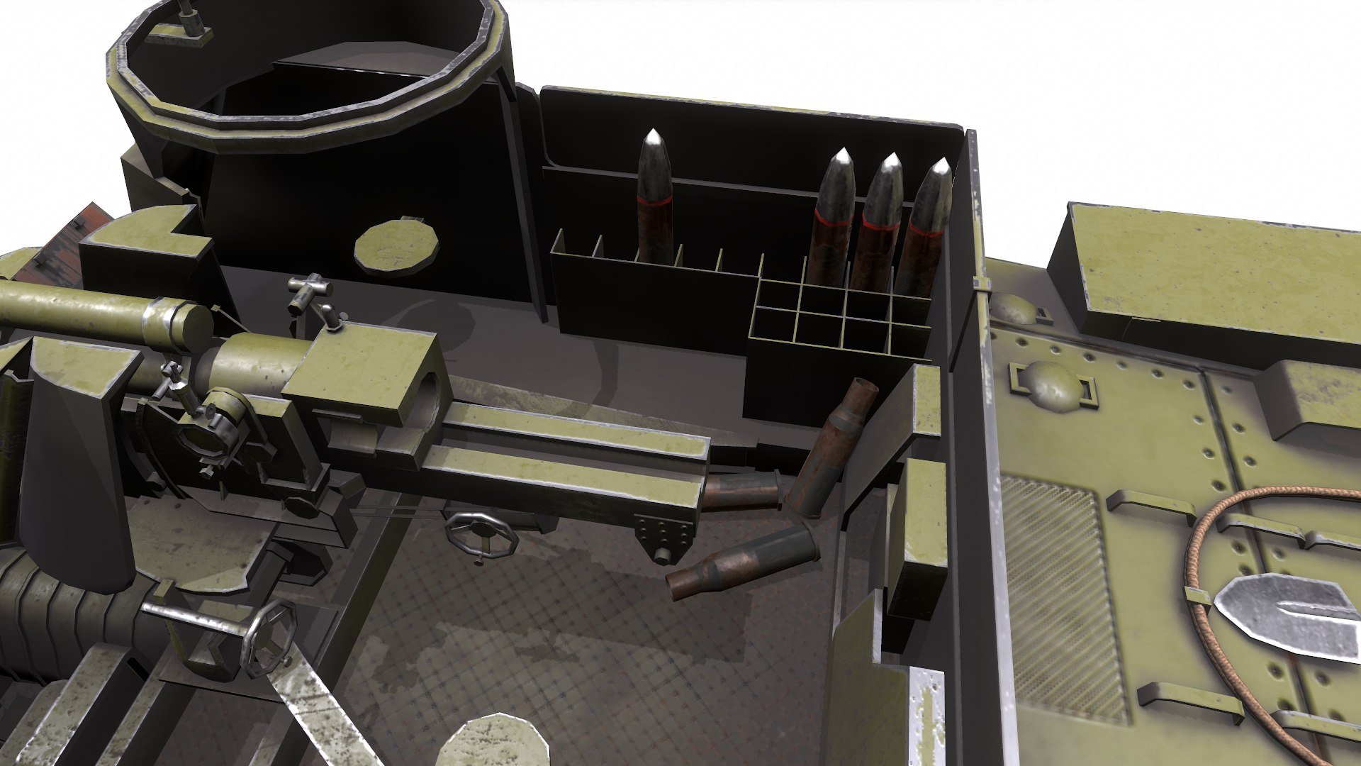 M7 Priest Howitzer 3D Model - TurboSquid 1607975