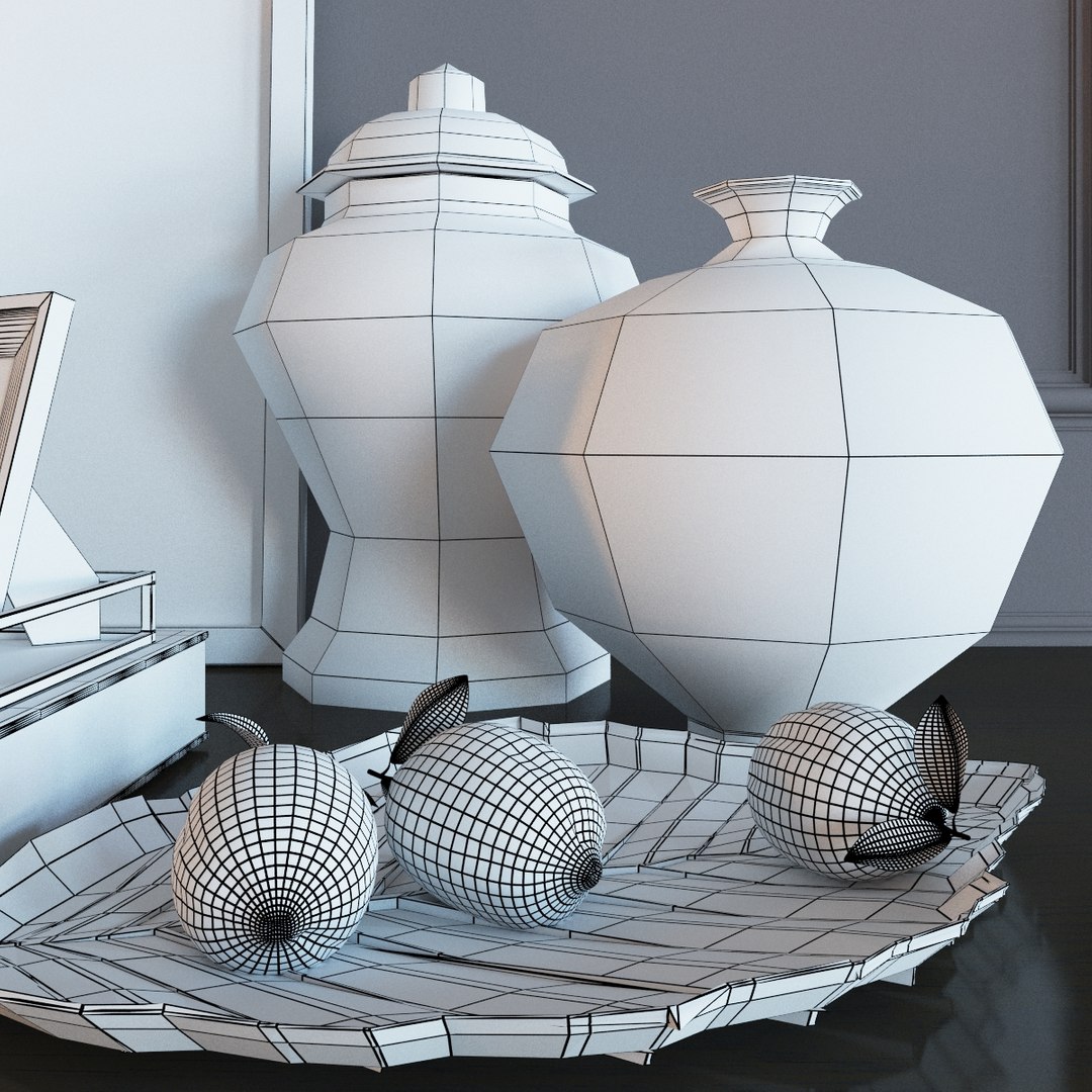 3d Decorative Set Model