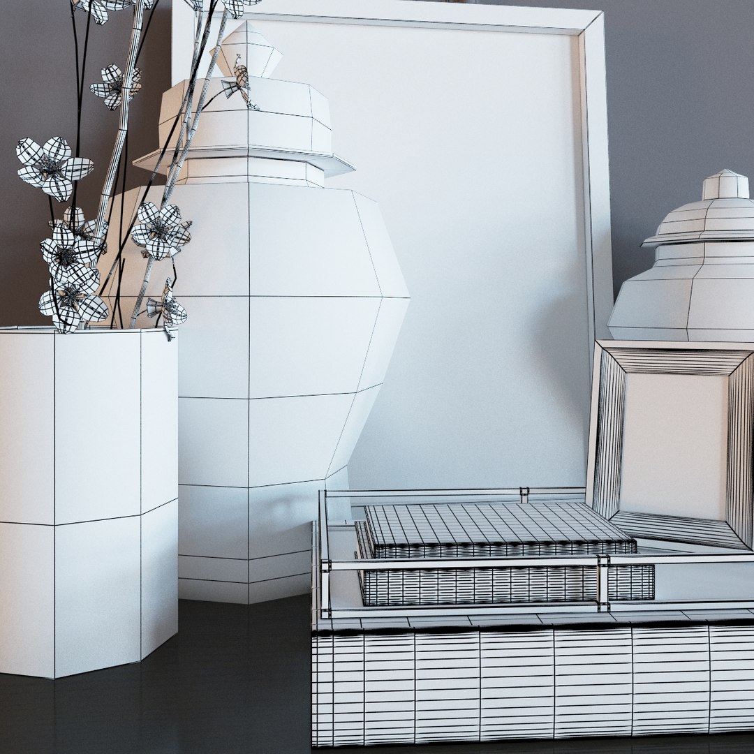 3d Decorative Set Model