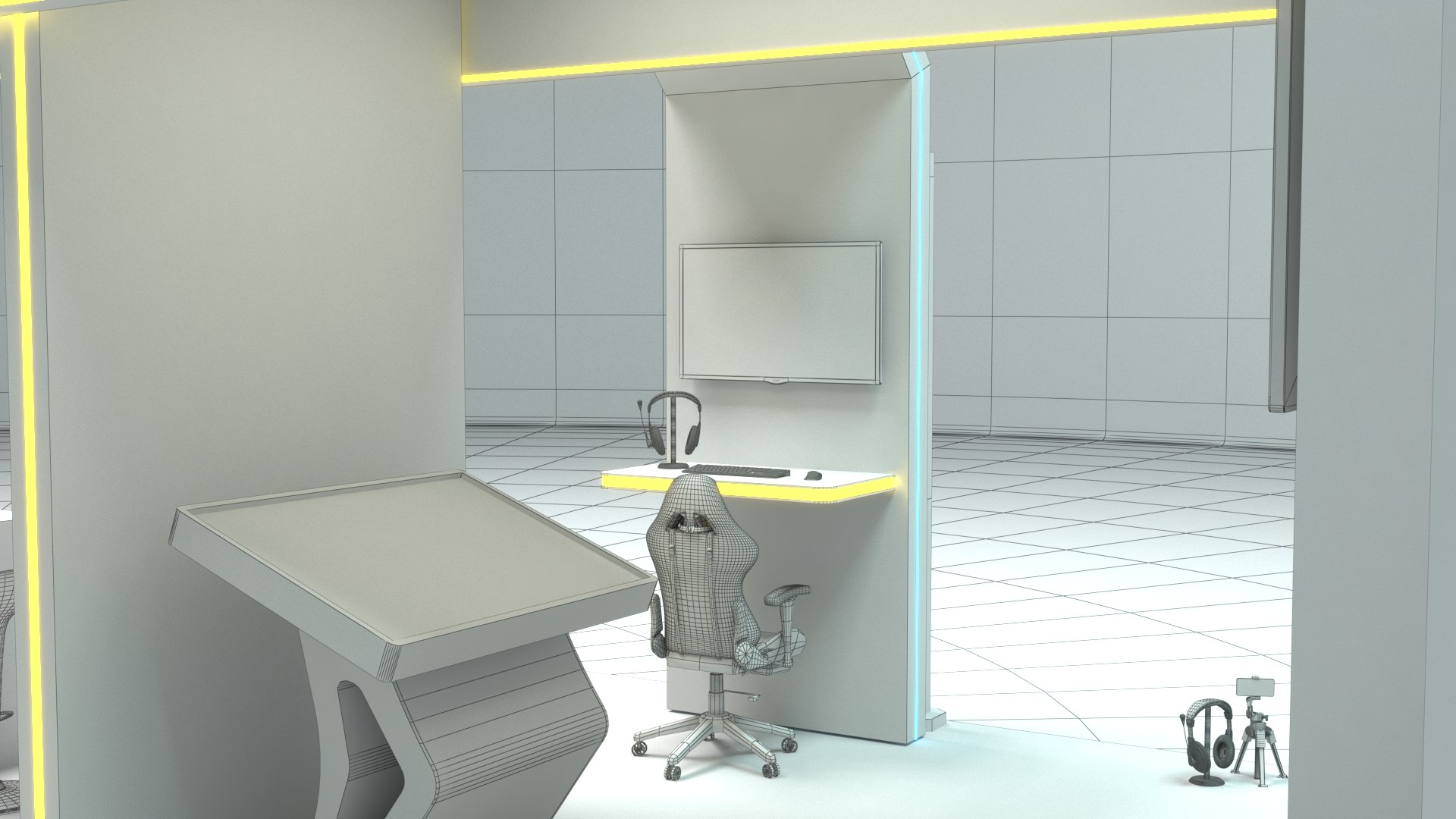 Exhibition Gaming Stall 3D Model - TurboSquid 2219502