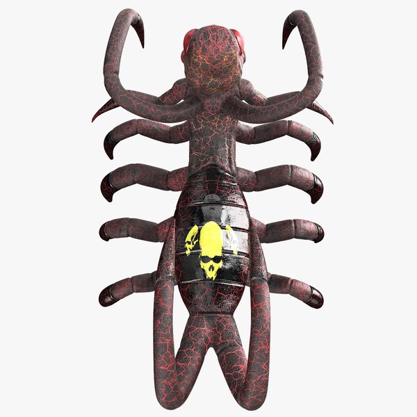 3d creature infected model