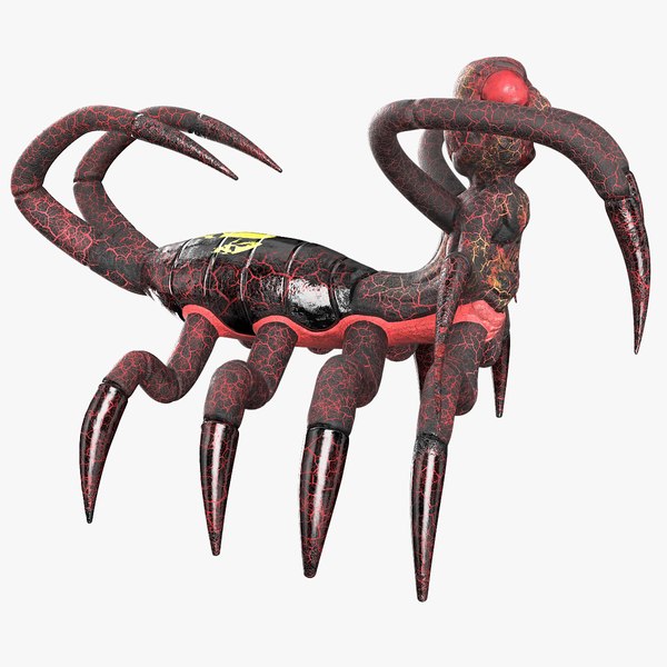 3d creature infected model