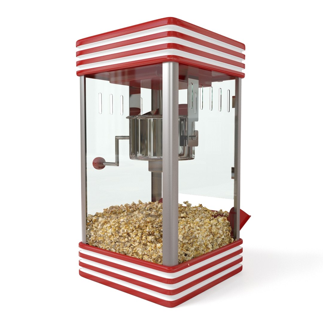 Corn Popcorn Machine 3d Model