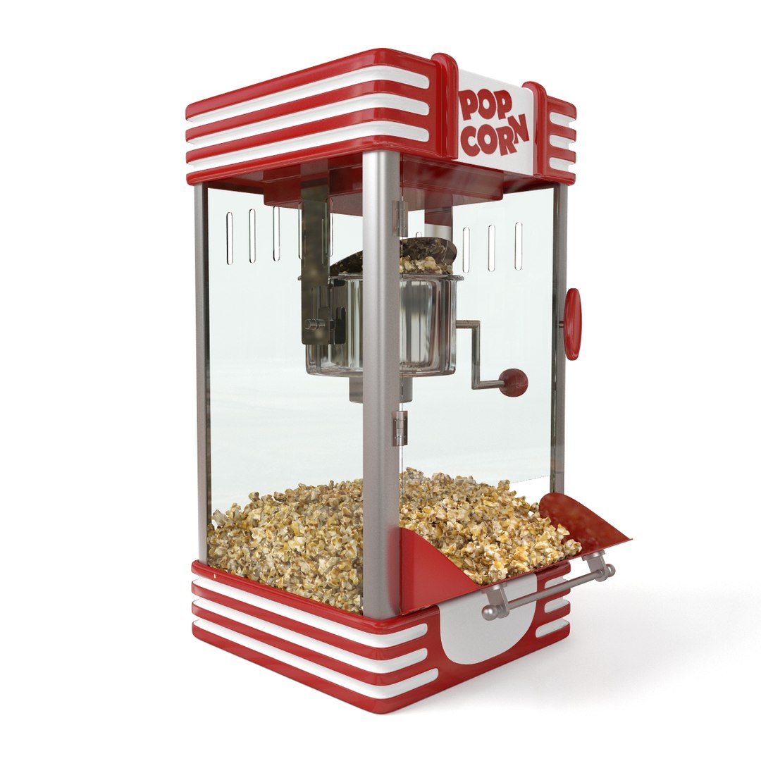 Corn Popcorn Machine 3d Model