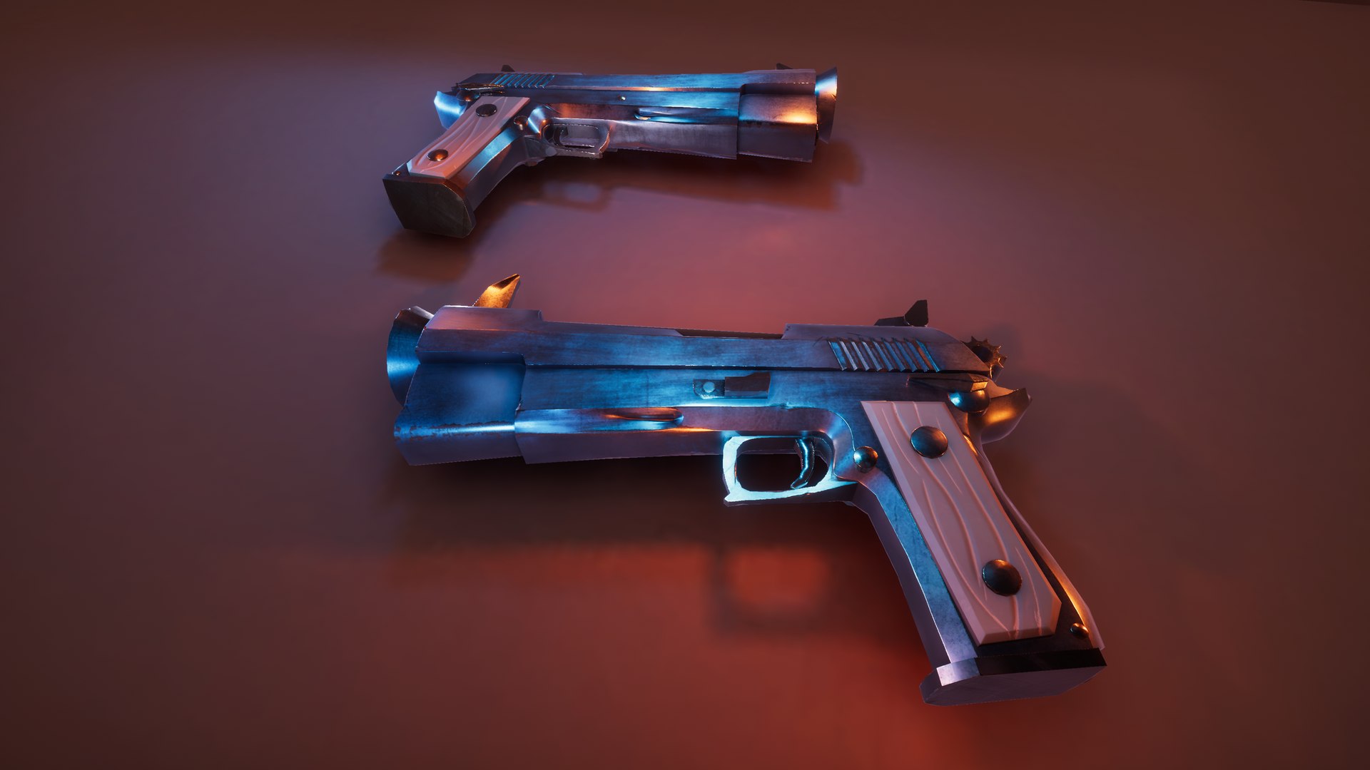 3D Stylized Pistol Model - TurboSquid 1296358