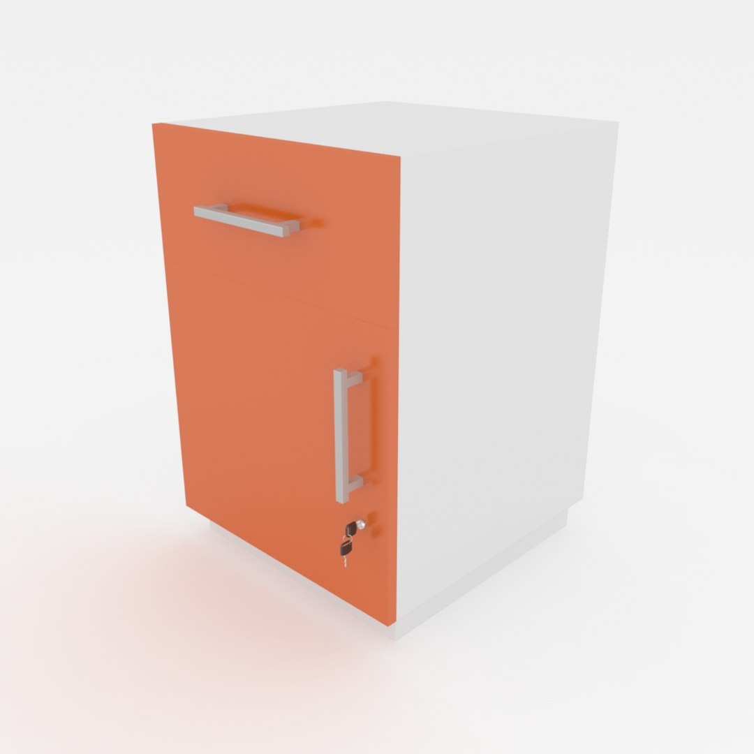 3d cabinet lockable office model