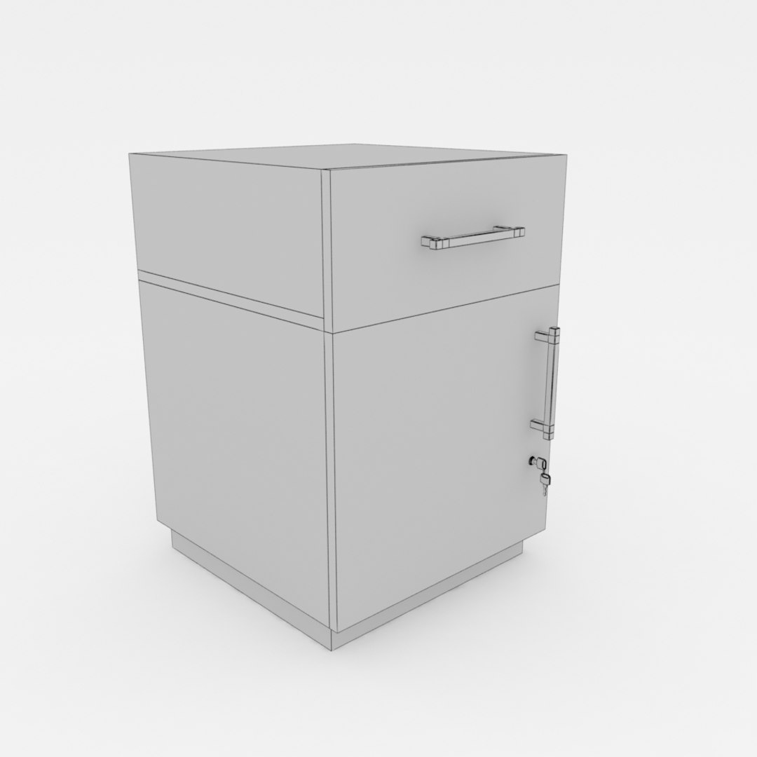 3d cabinet lockable office model