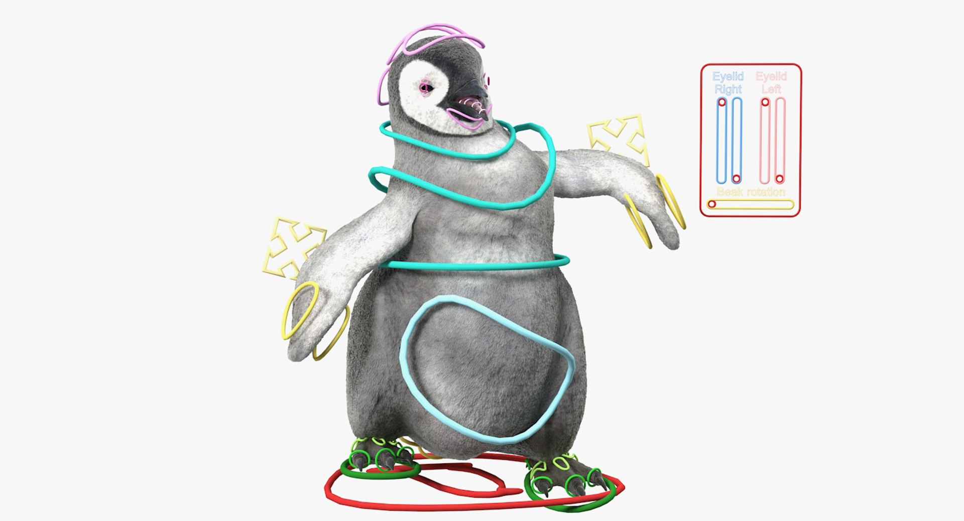 Baby emperor penguin rigged 3D - TurboSquid 1428905