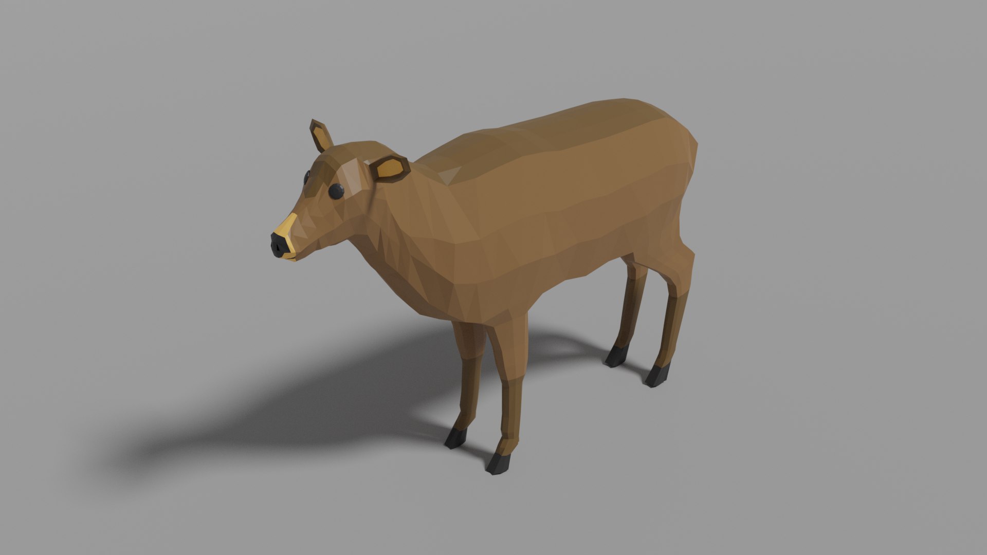 Deer Female 3D Model - TurboSquid 1627199