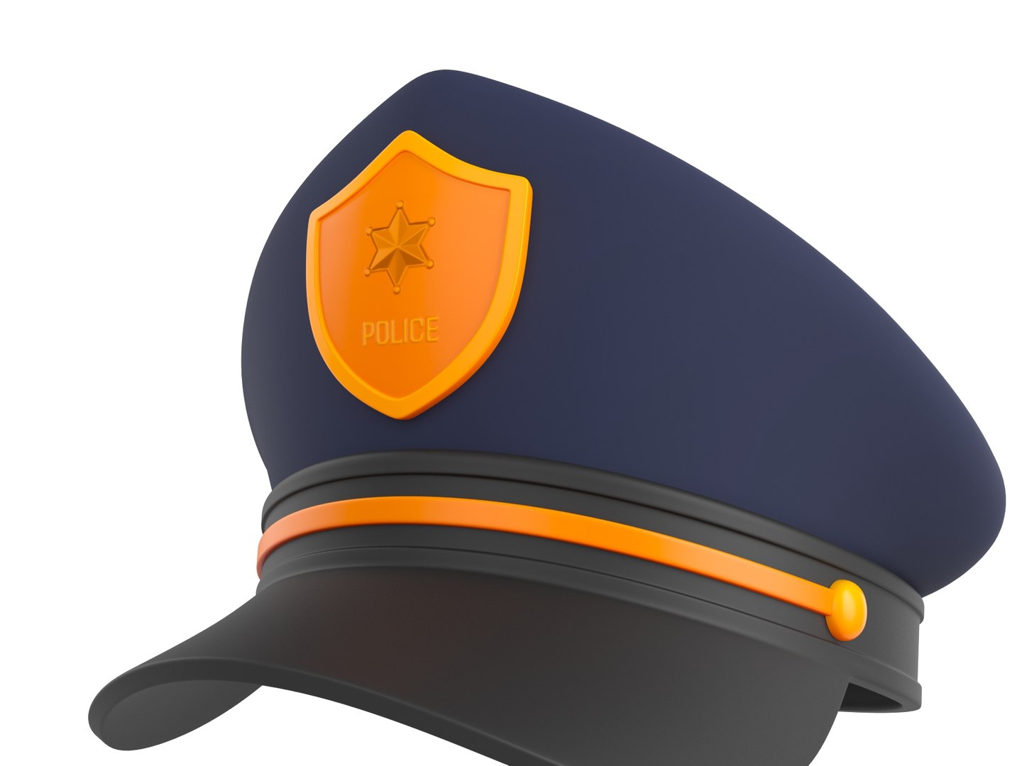 3D Police Hat - TurboSquid 1704931