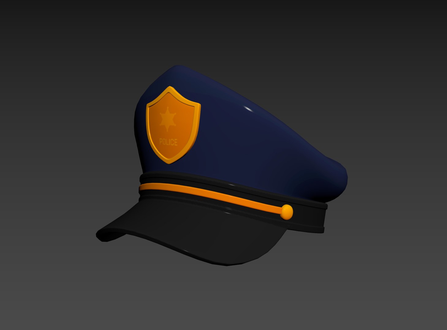 3D Police Hat - TurboSquid 1704931
