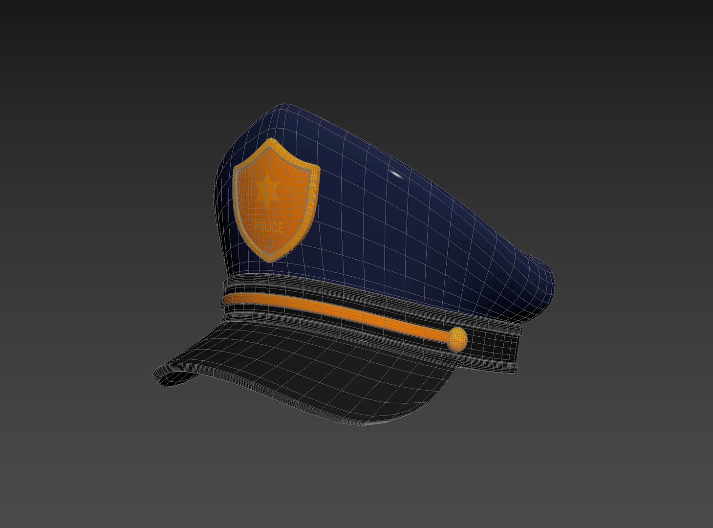 3D Police Hat - TurboSquid 1704931