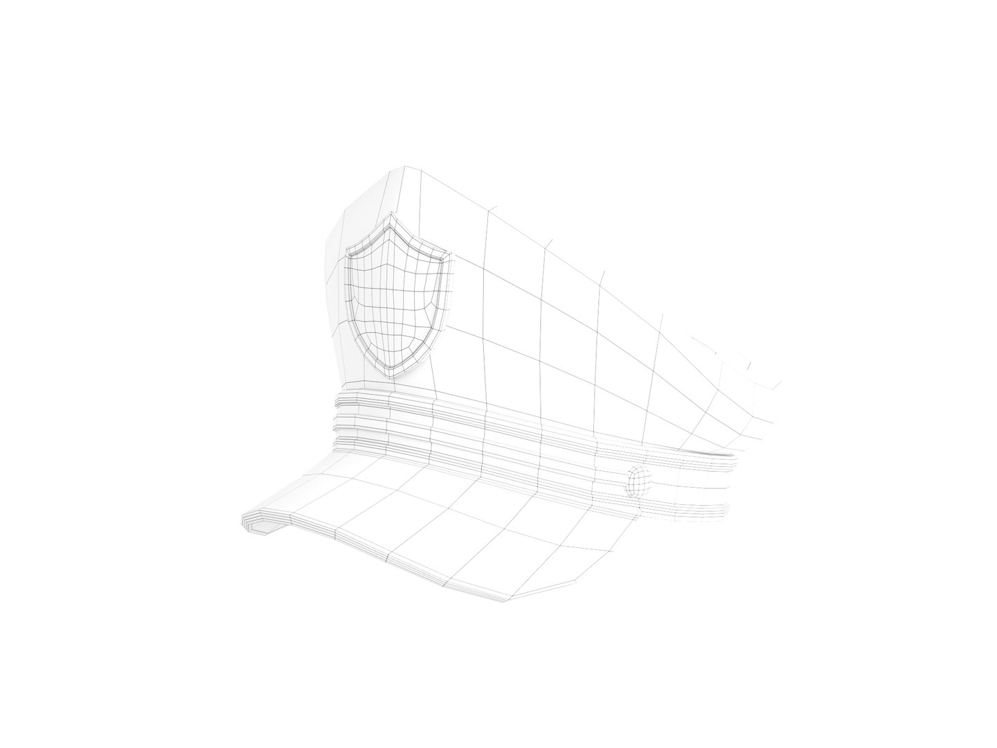 3D Police Hat - TurboSquid 1704931