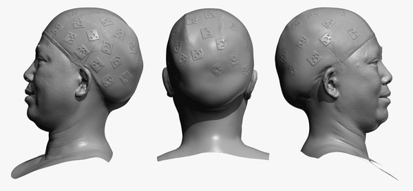 3D Mei Human Head Smile Clean Scan model - TurboSquid 1748745