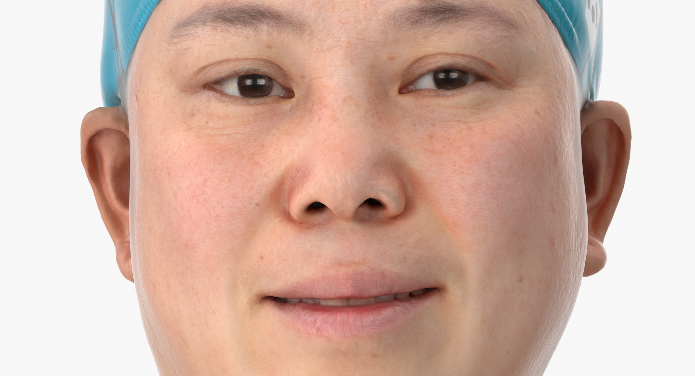 3D Mei Human Head Smile Clean Scan model - TurboSquid 1748745