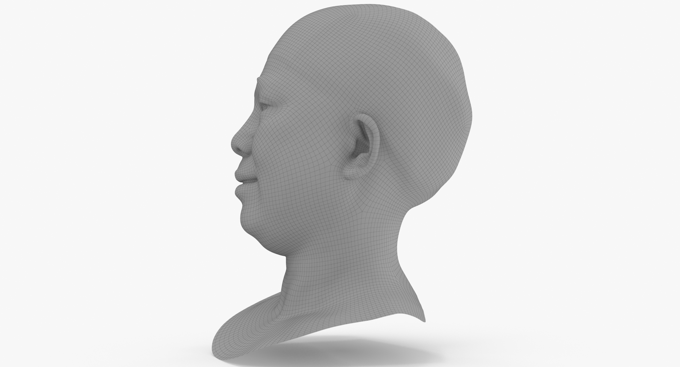 3D Mei Human Head Smile Clean Scan model - TurboSquid 1748745