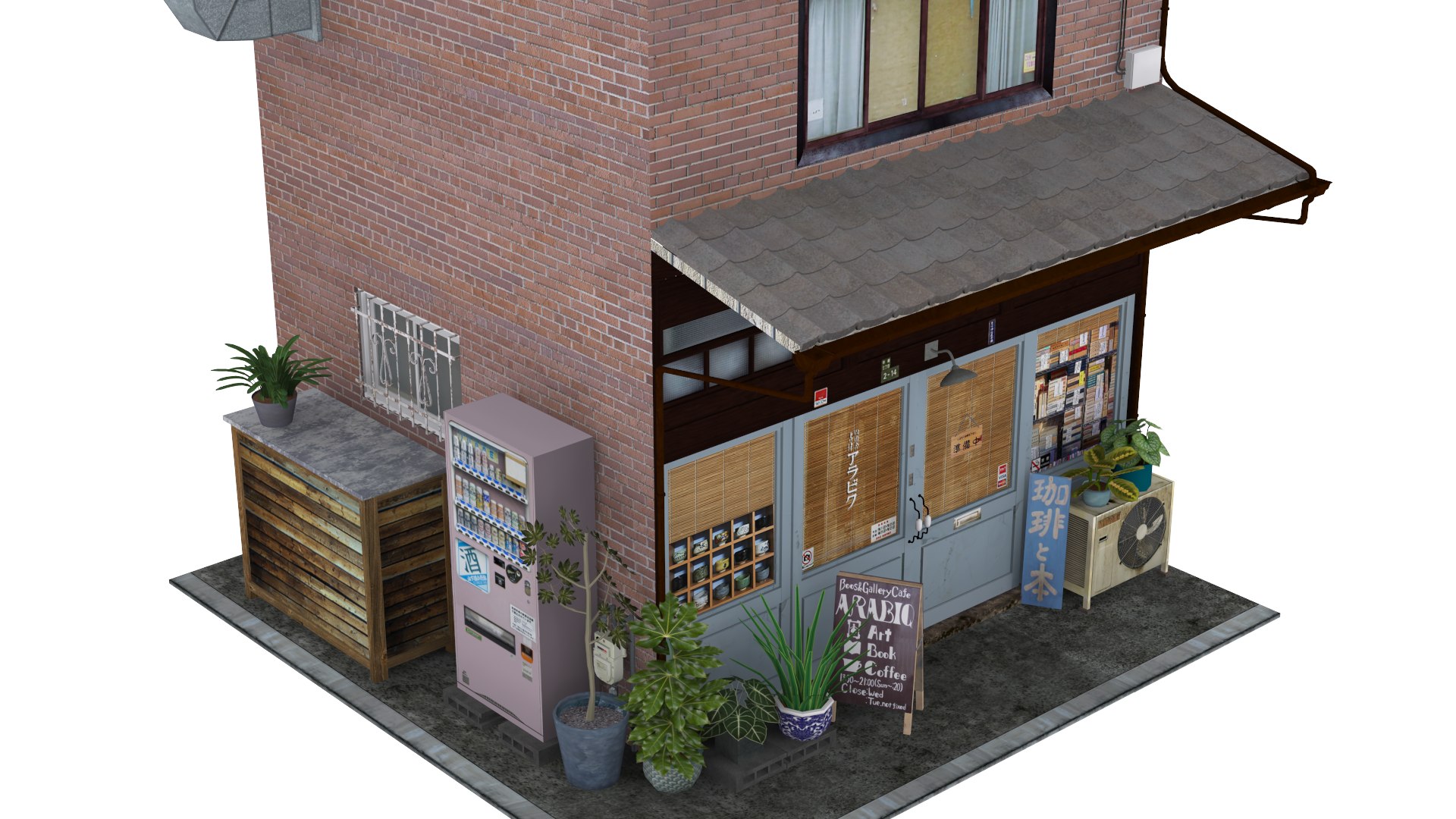 3D Old Cafe Model - TurboSquid 1443596