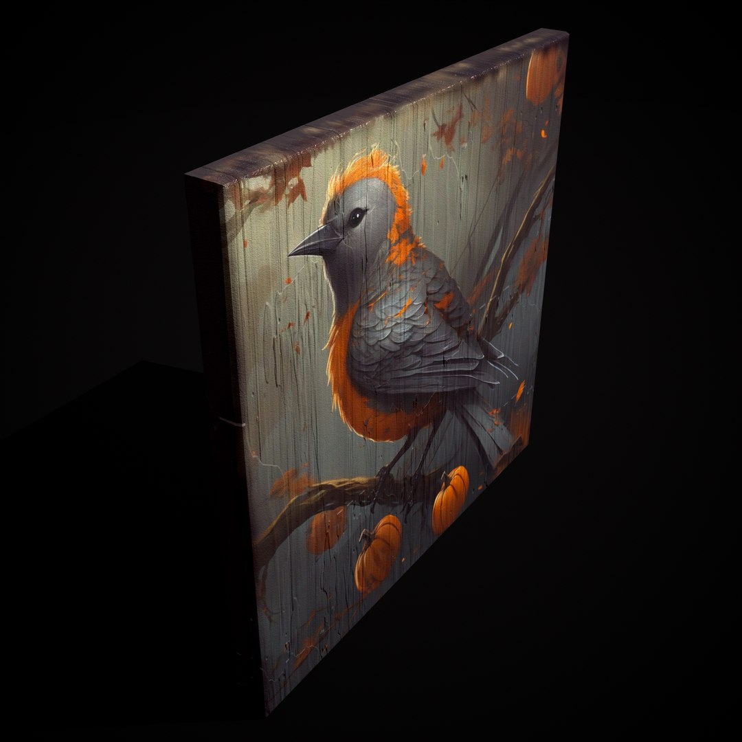 3D model Halloween Bird Painting Version Six - TurboSquid 2158983