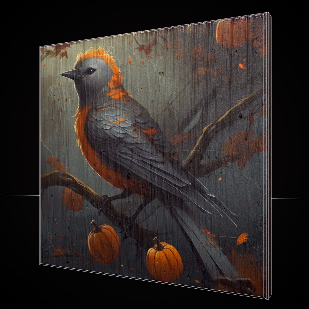 3D model Halloween Bird Painting Version Six - TurboSquid 2158983