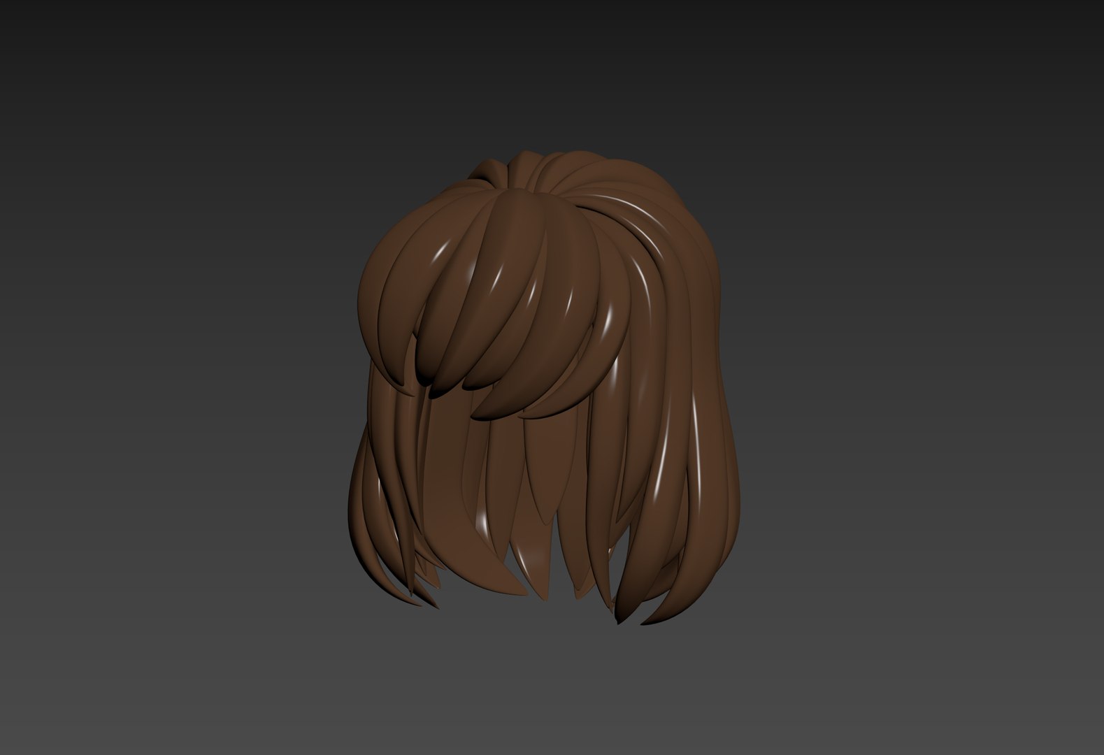 Wig 001 3D Model - TurboSquid 1763504